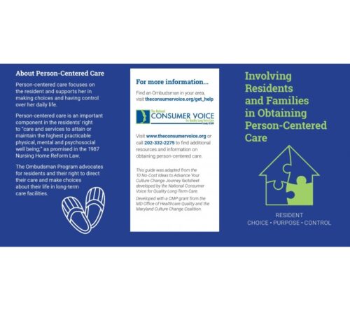 Person-Centered Care Pocket Guides (Set of 50) - The Consumer Voice